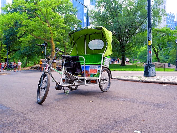 Pedicab Tour in Central Park - NewYorkCity.ca